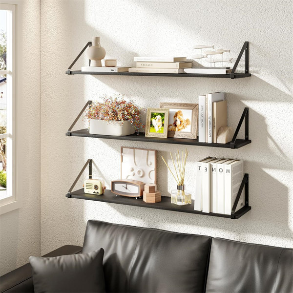 Rebrilliant Floating Shelf Bookcase | Wayfair