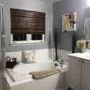 Arlo Blinds Java Deep Sheer Bamboo Roman Shades & Reviews | Wayfair