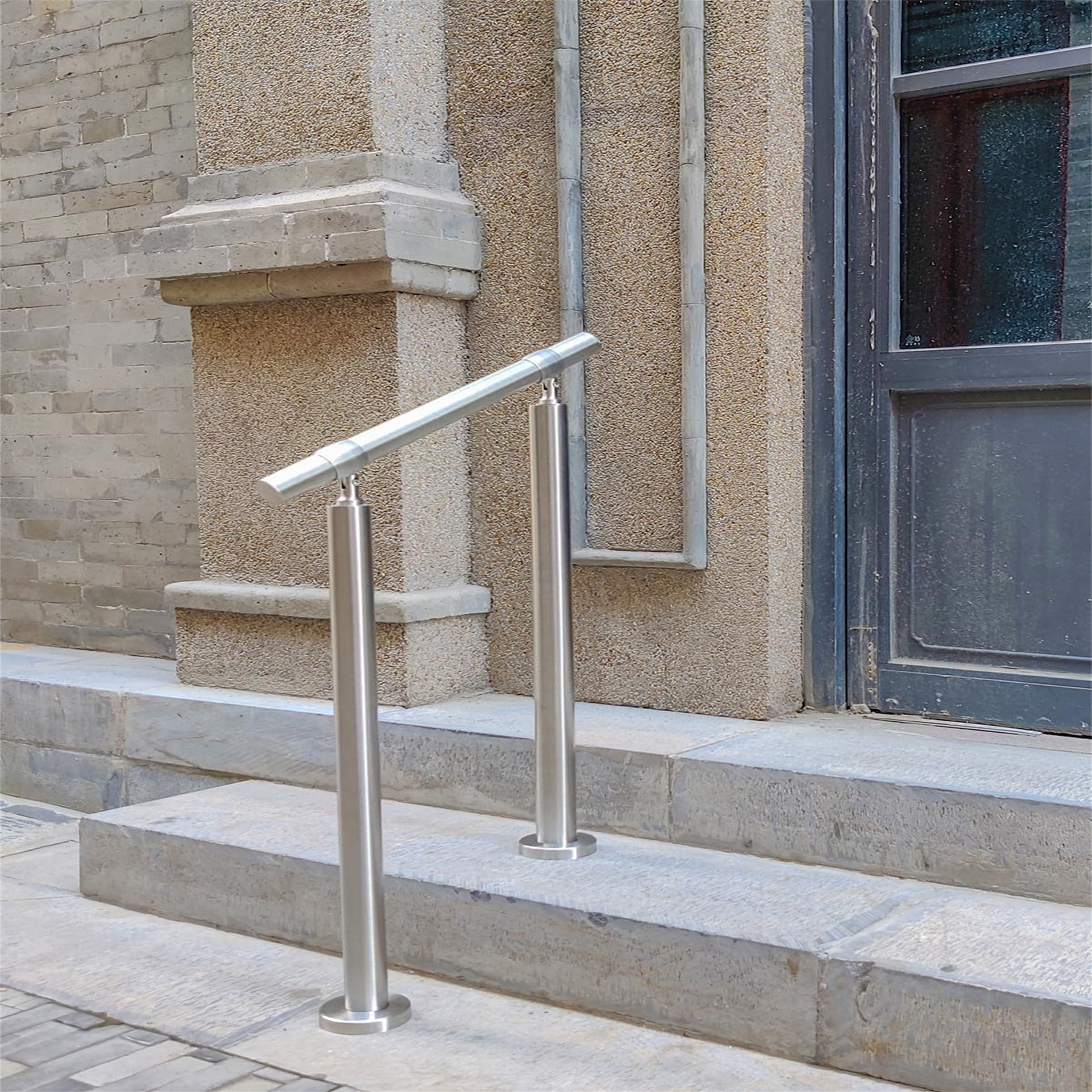 URKNO Outdoor Stainless Steel Transition Handrail Installation Kit ...