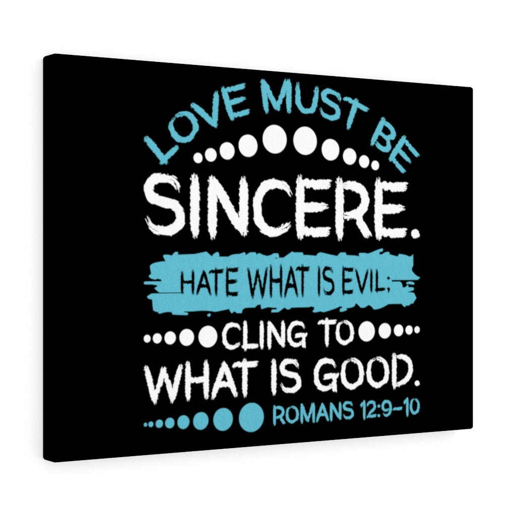 Trinx Love Must Be Sincere Romans 12:9-10 Christian Wall Art Bible ...