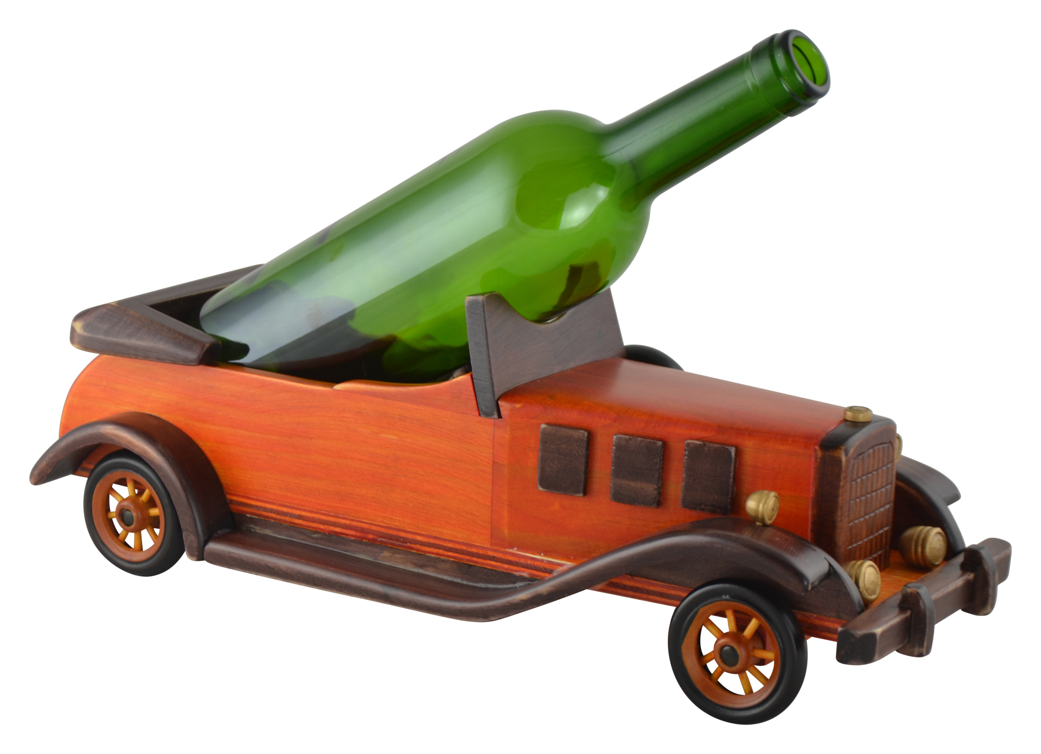 Three Star Im/Ex Inc. Handmade Car Wine Bottle Holder | Wayfair