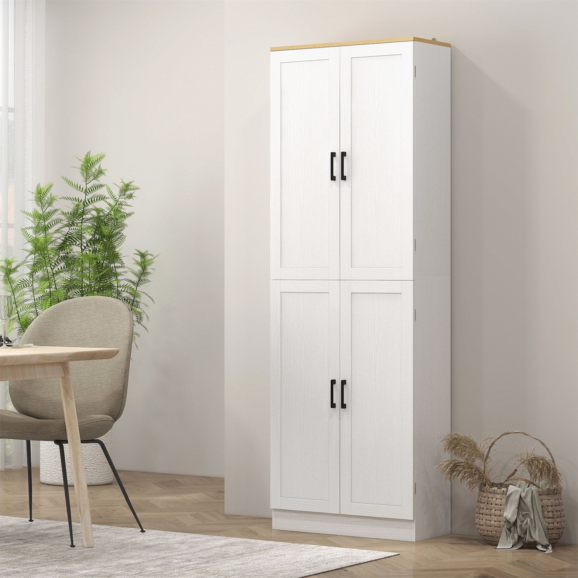 Ophelia & Co. Versatile Freestanding Kitchen Pantry with Ample Storage ...