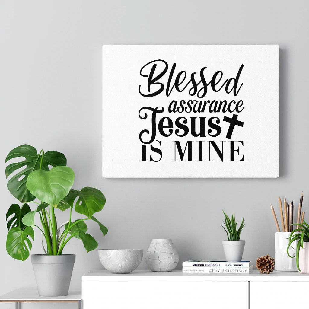 Trinx Blessed Assurance Jesus Is Mine Christian Wall Art Bible Verse ...