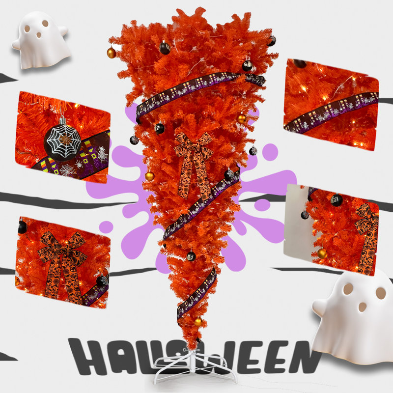 The Holiday Aisle® Easy Set-Up 90' Lighted Artificial Pine Christmas ...