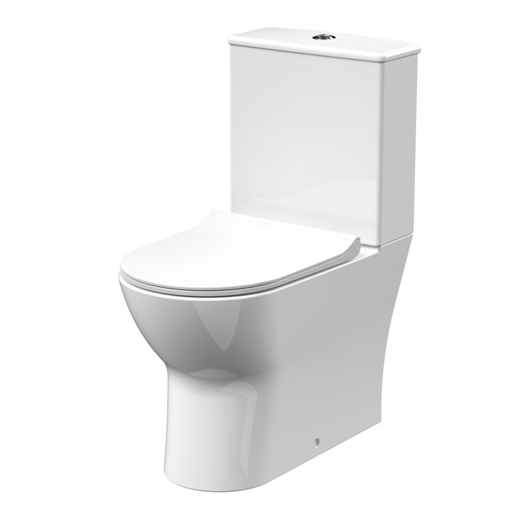 Nuie Freya 1.3lpm LPF Elongated Chair Height Floor Mounted Close ...