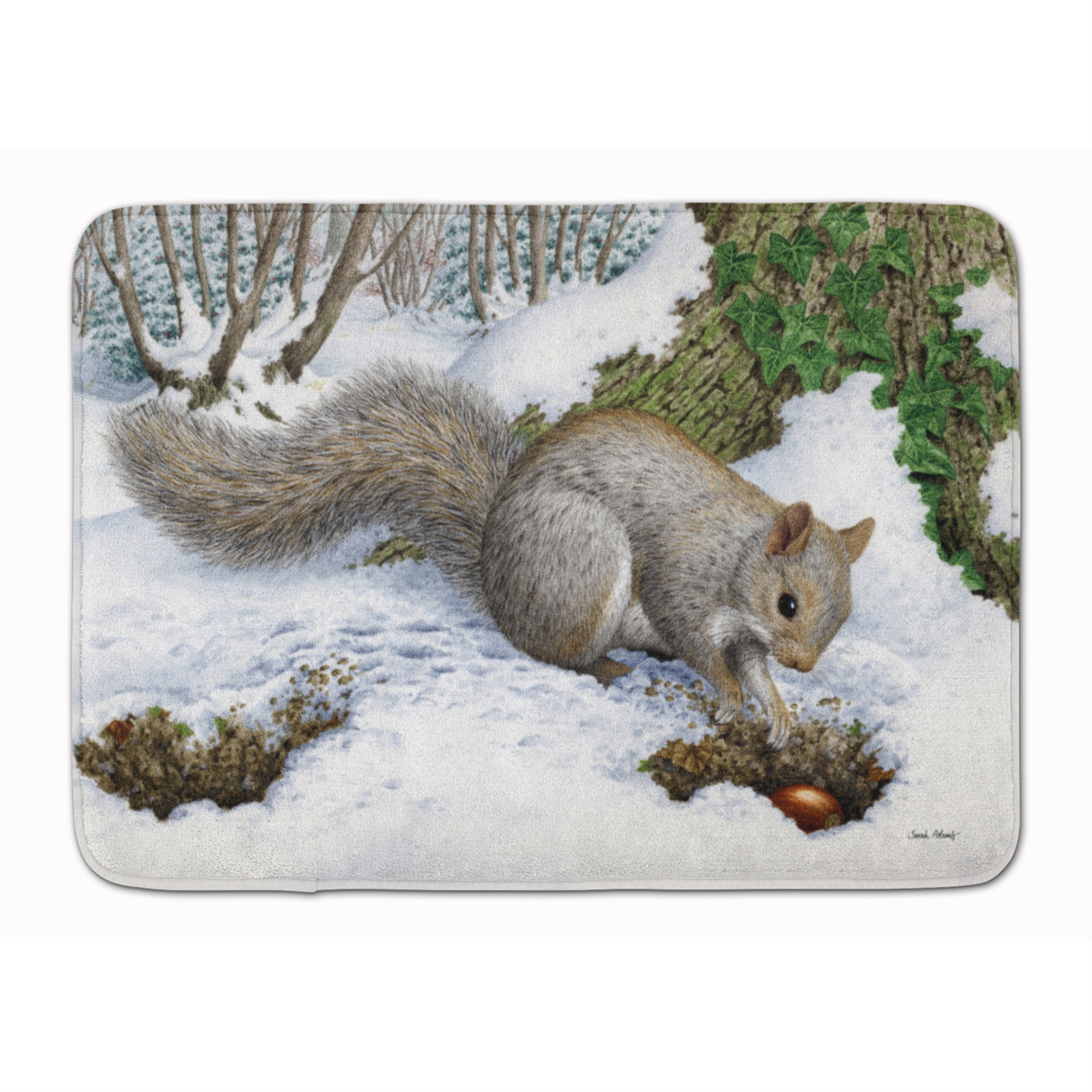 Millwood Pines Lani Grey Squirrel 27'' x 19'' Indoor Door Mat | Wayfair