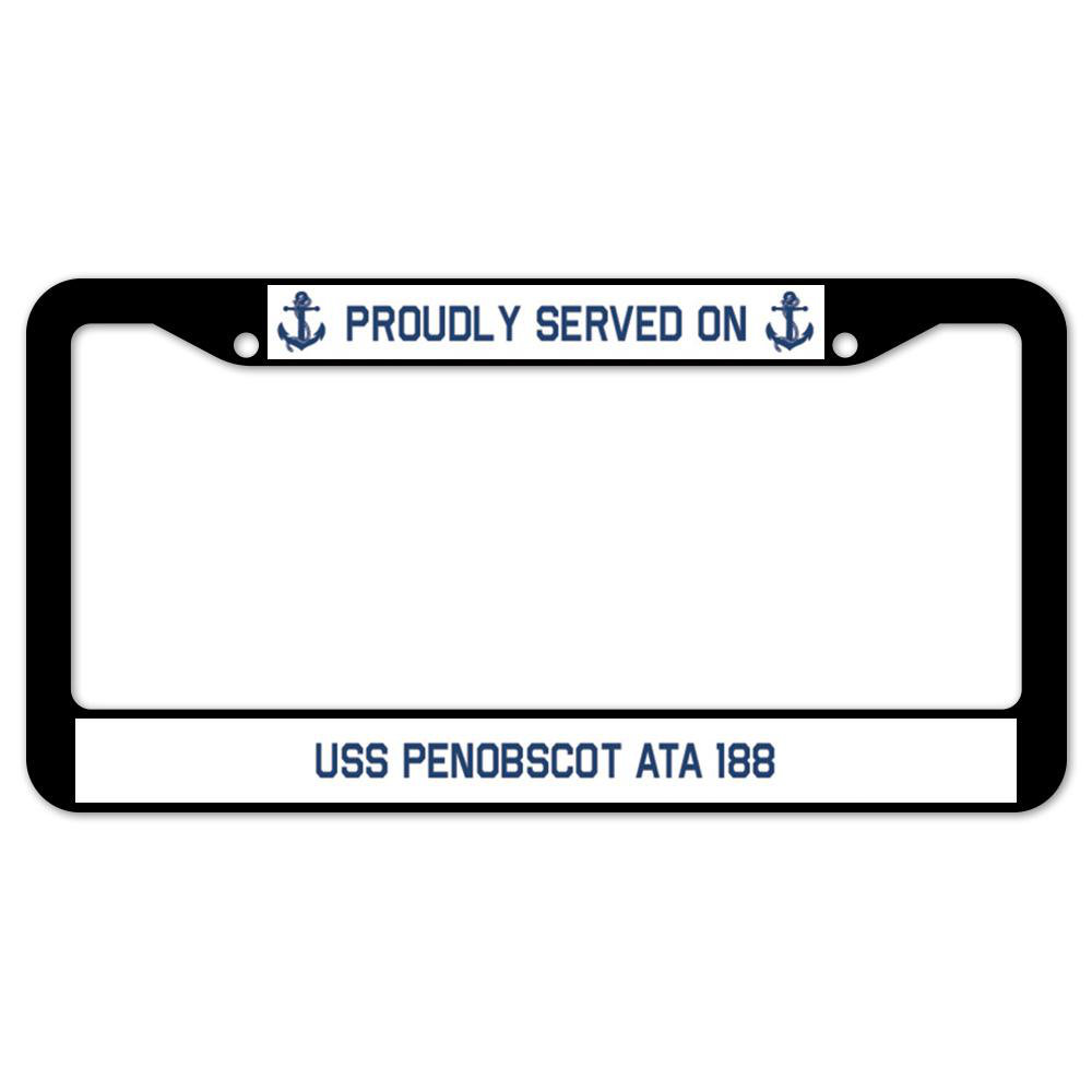 SignMission Proudly Served on USS PENOBSCOT ATA 188 Plate Frame | Wayfair