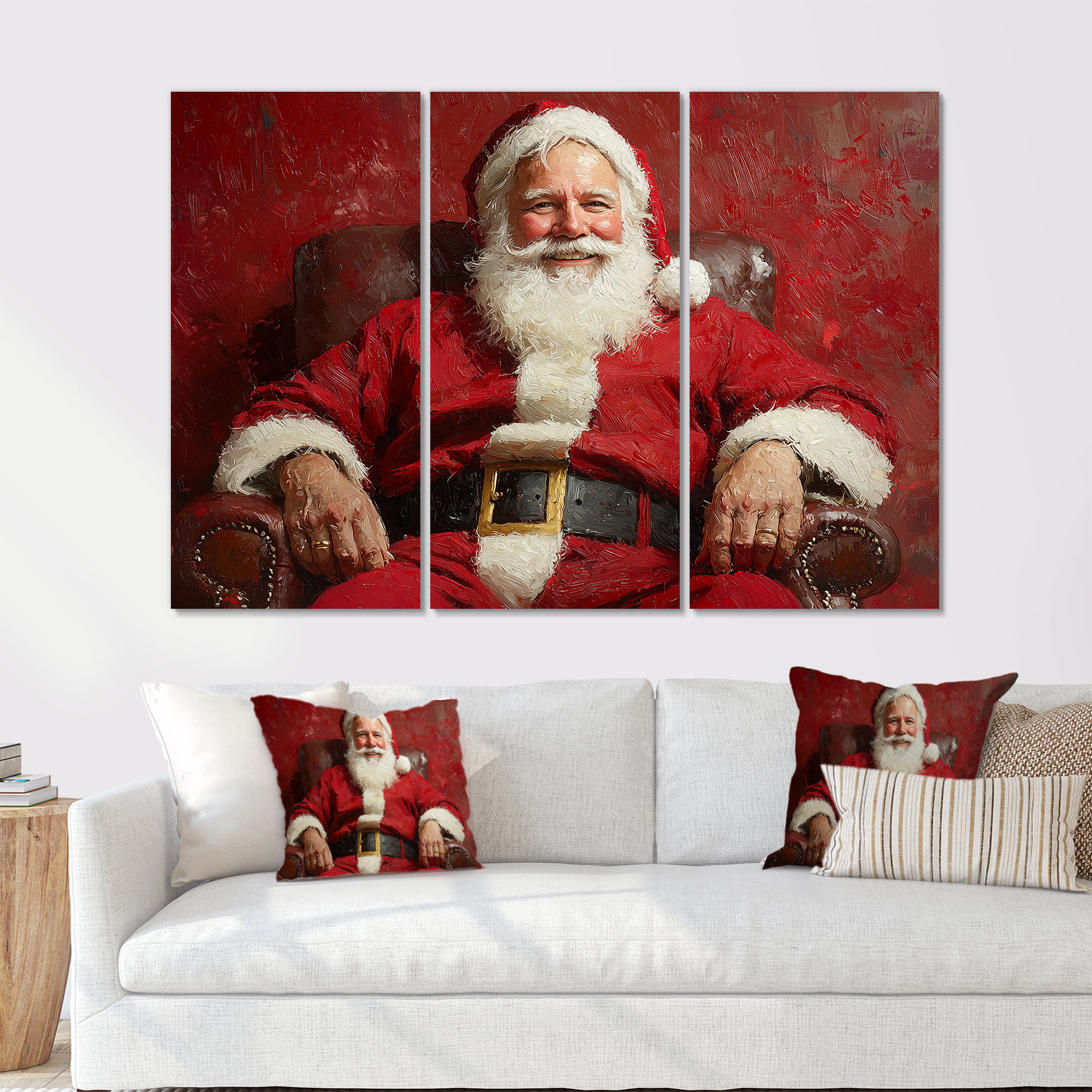 The Holiday Aisle® Santa's Red Suit For Christmas I - Christmas Santa ...