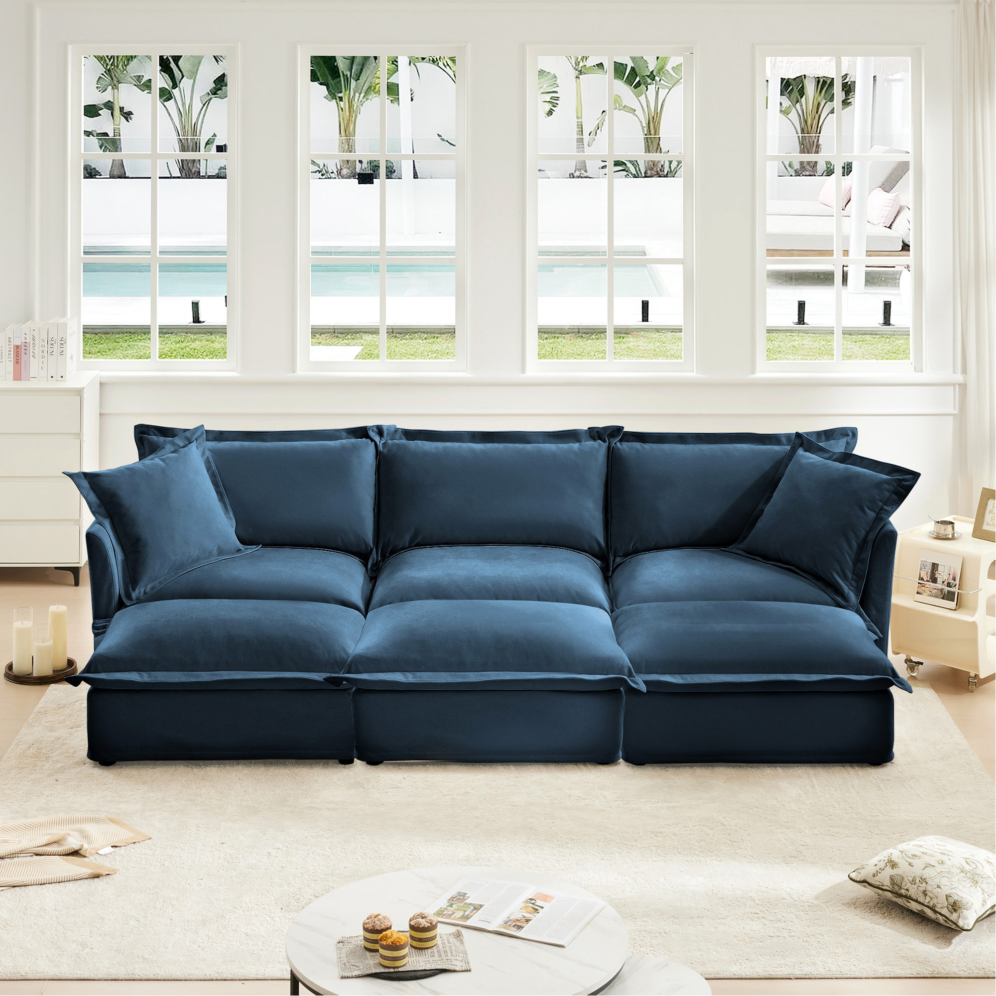 Latitude Run® Versatile Premium Sofa With Relaxing Armrests And Stylish ...