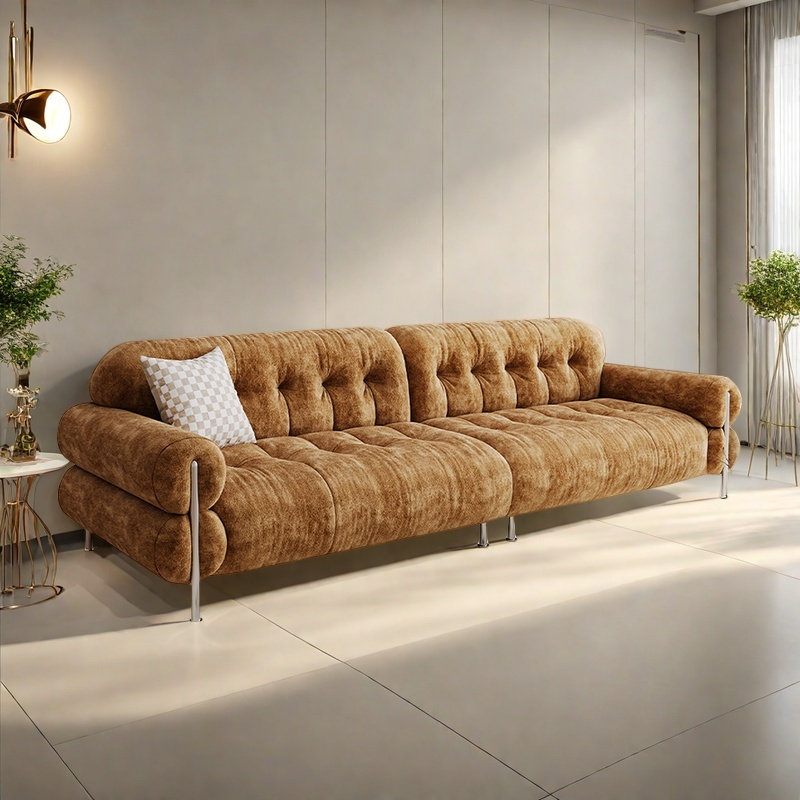 Walkoly Retro Straight-row Living Room Sofa | Wayfair