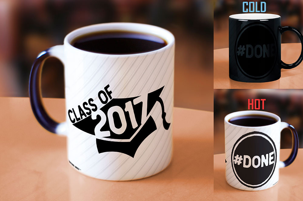 Latitude Run® Dushore Graduation Done Mugs Heat-Changing Drinkware ...