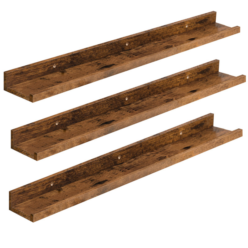Millwood Pines Eito 3 Piece Wall-Mounted Floating Shelves, Floating ...