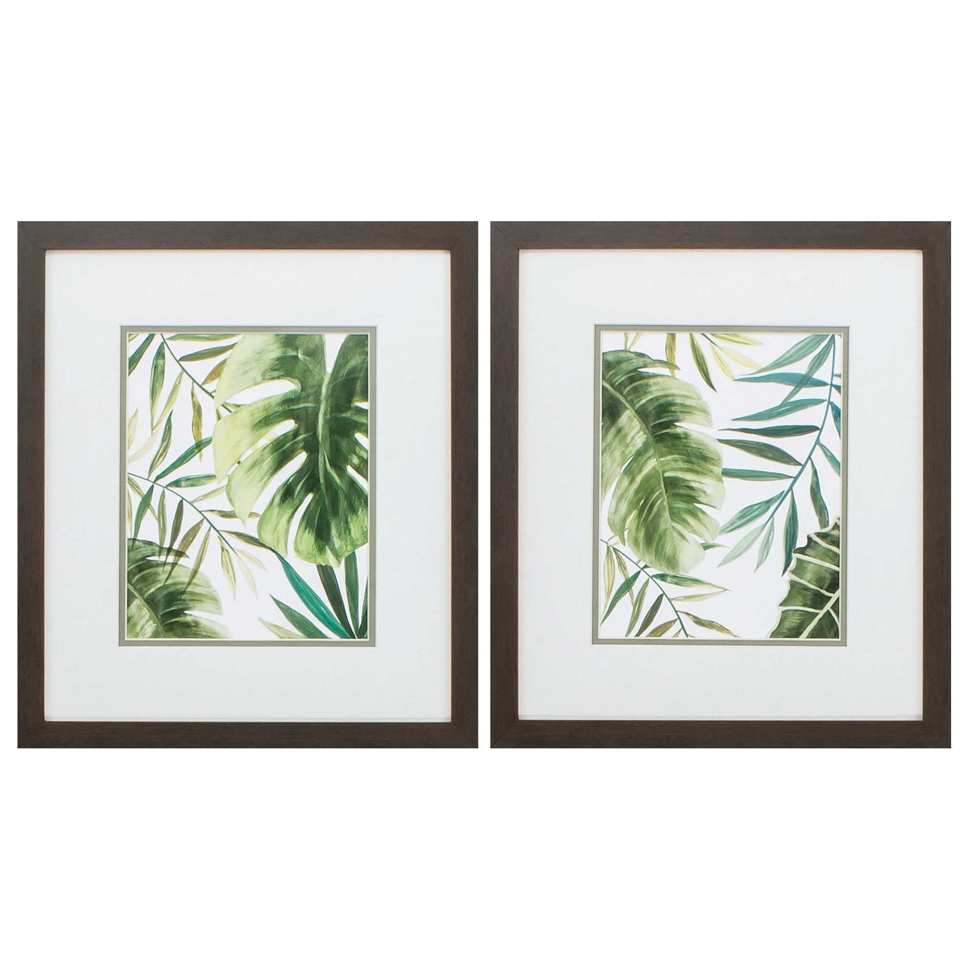 ZeaZu Tropical Mix - 2 Piece Picture Frame Painting Set on Polystyrene ...