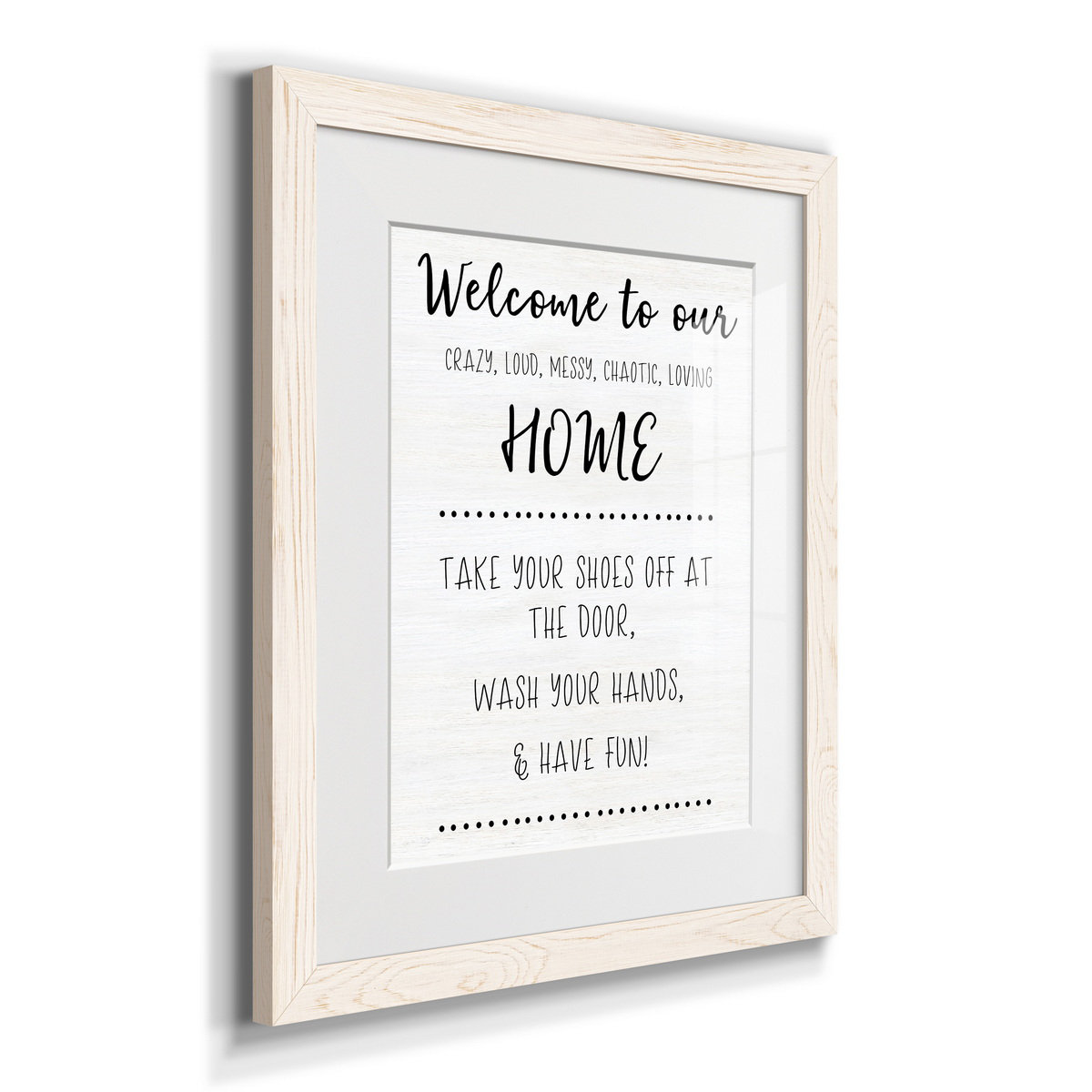 Trinx Welcome to Our Home - Picture Frame Textual Art Print on Paper ...