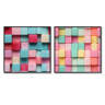 Design Art Popart Candyland Blocks - Abstract Shapes Square Collage Set ...