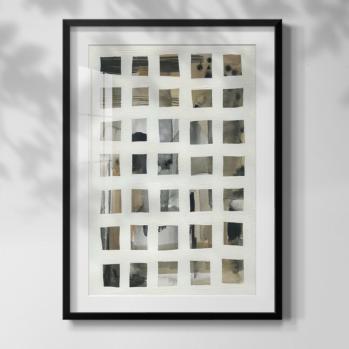 Wrought Studio™ Grid Of Grit II Framed Print | Wayfair