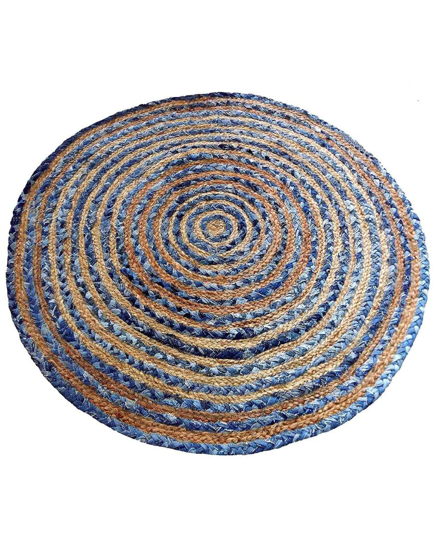 RGT Rugs Round Handmade Handwoven Jute/Sisal Area Rug in Gray | Wayfair