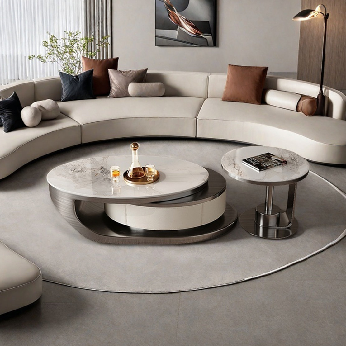 Orren Ellis Modern rock plate coffee table | Wayfair