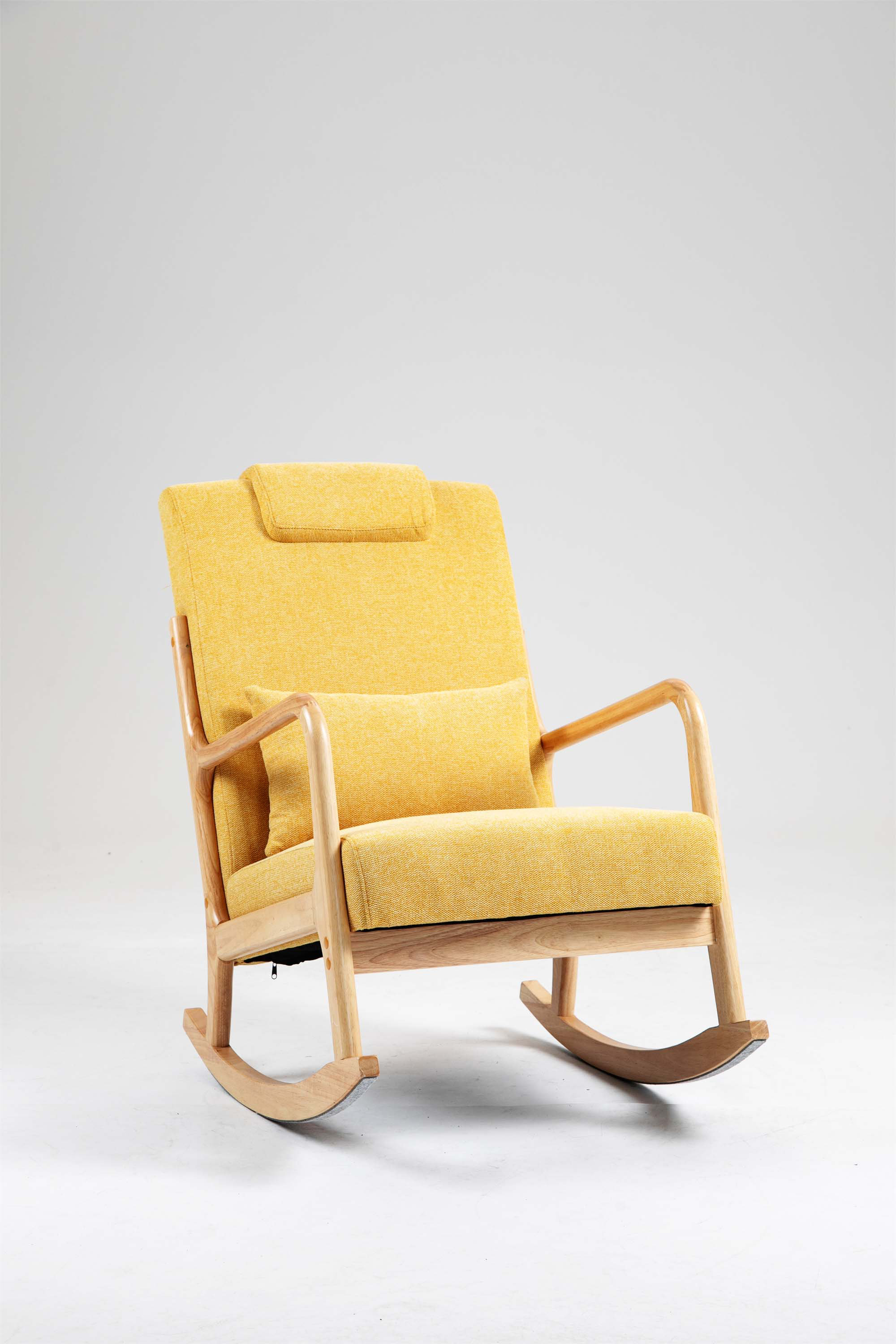 Isabelle & Max™ Rocking Chair Upholstered Fabric Rocking Armchair ...