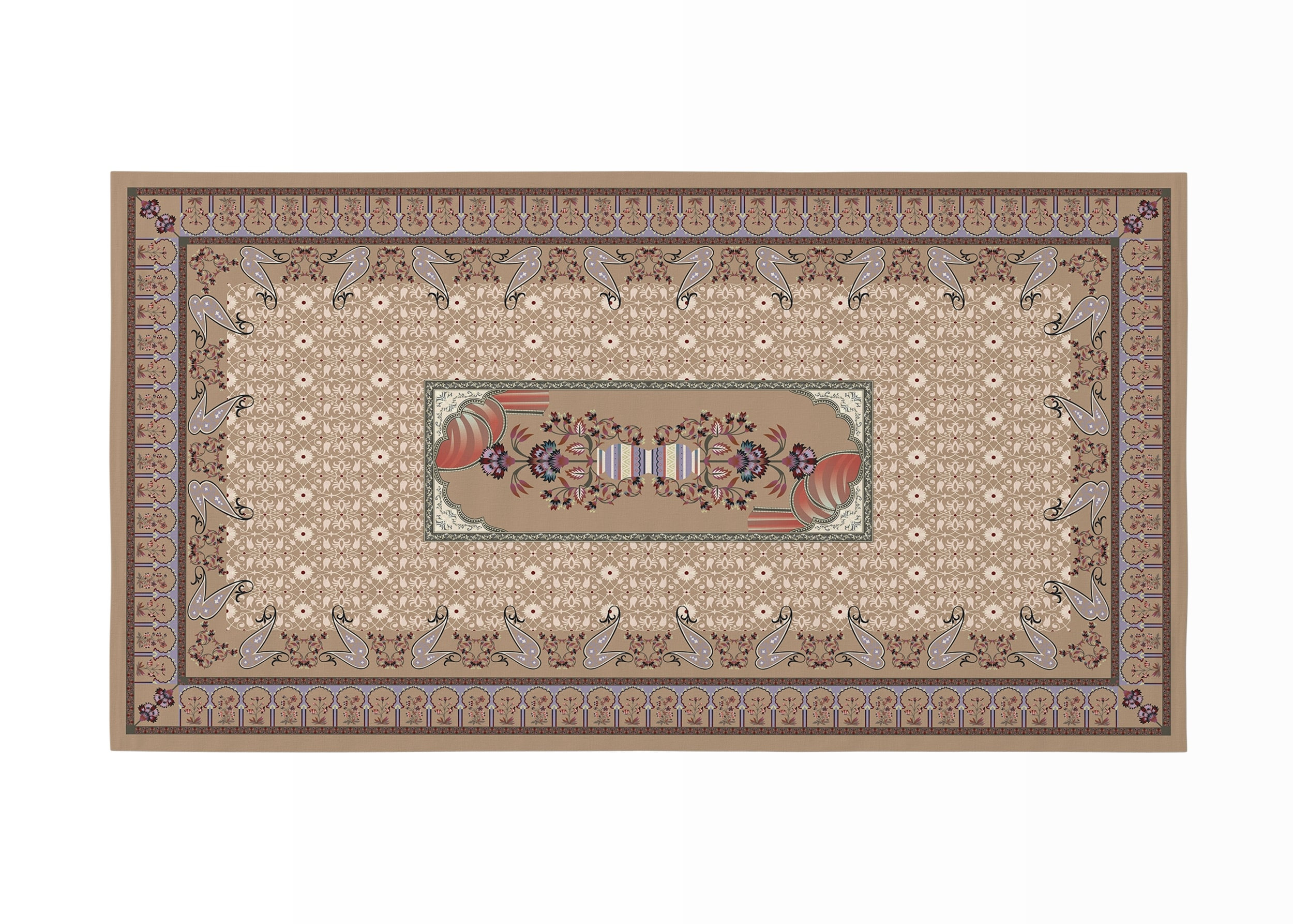 Bungalow Rose Walnut And Pink Rosezella Garden Dornier Rug 63x35 ...