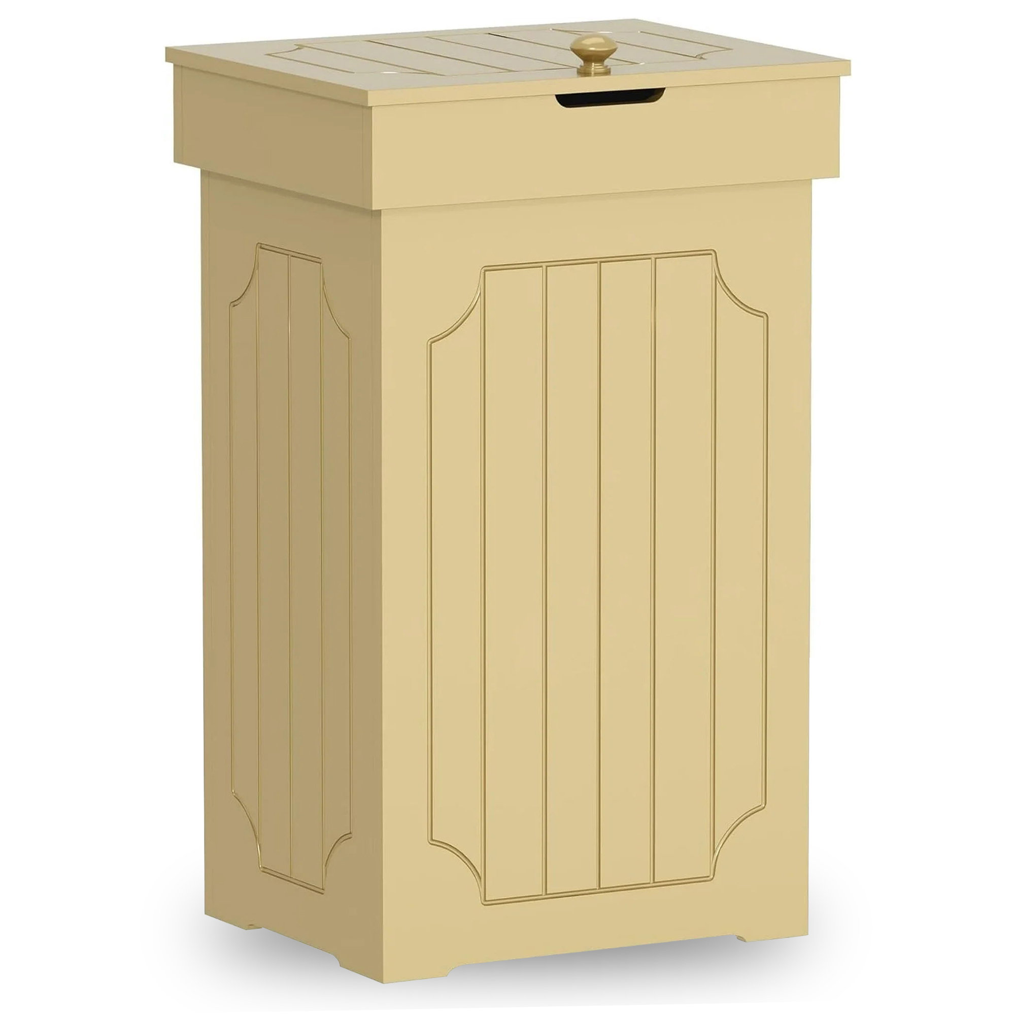 Hydro Flask Wooden Recycling Trash Bin, 23 Gallon Kitchen Garbage Can ...