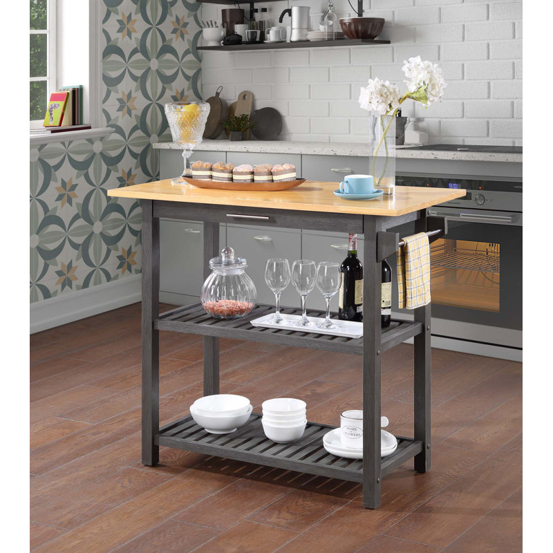 Ebern Designs Janxiel 40'' Wide Prep Table with Drawer & Reviews | Wayfair