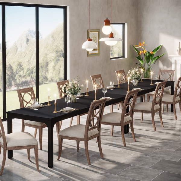 Ebern Designs Frodeen Rectangular Large Long Dining Table | Wayfair