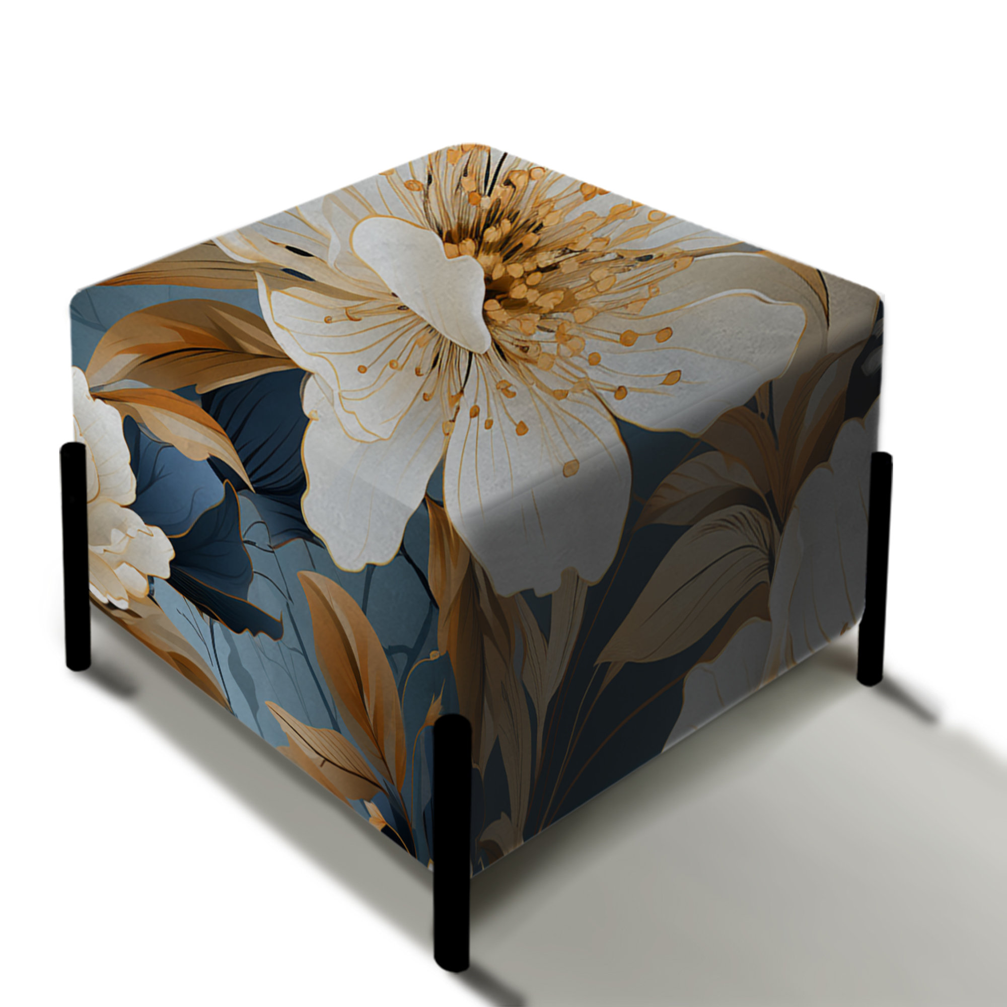 Design Art Contemporary Floral Elegance Cottage Collage - Floral Square ...