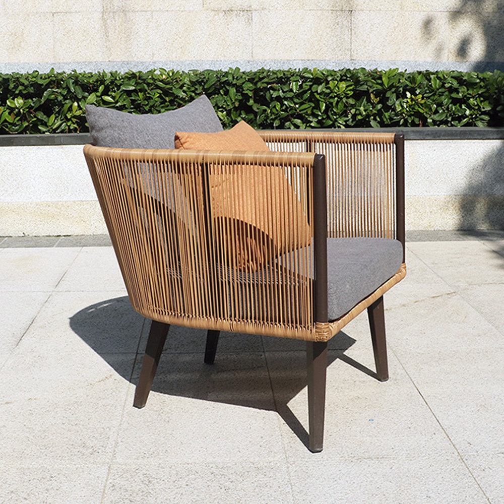 Corrigan Studio® Modern Leisure Outdoor Plastic Wicker Chair | Wayfair