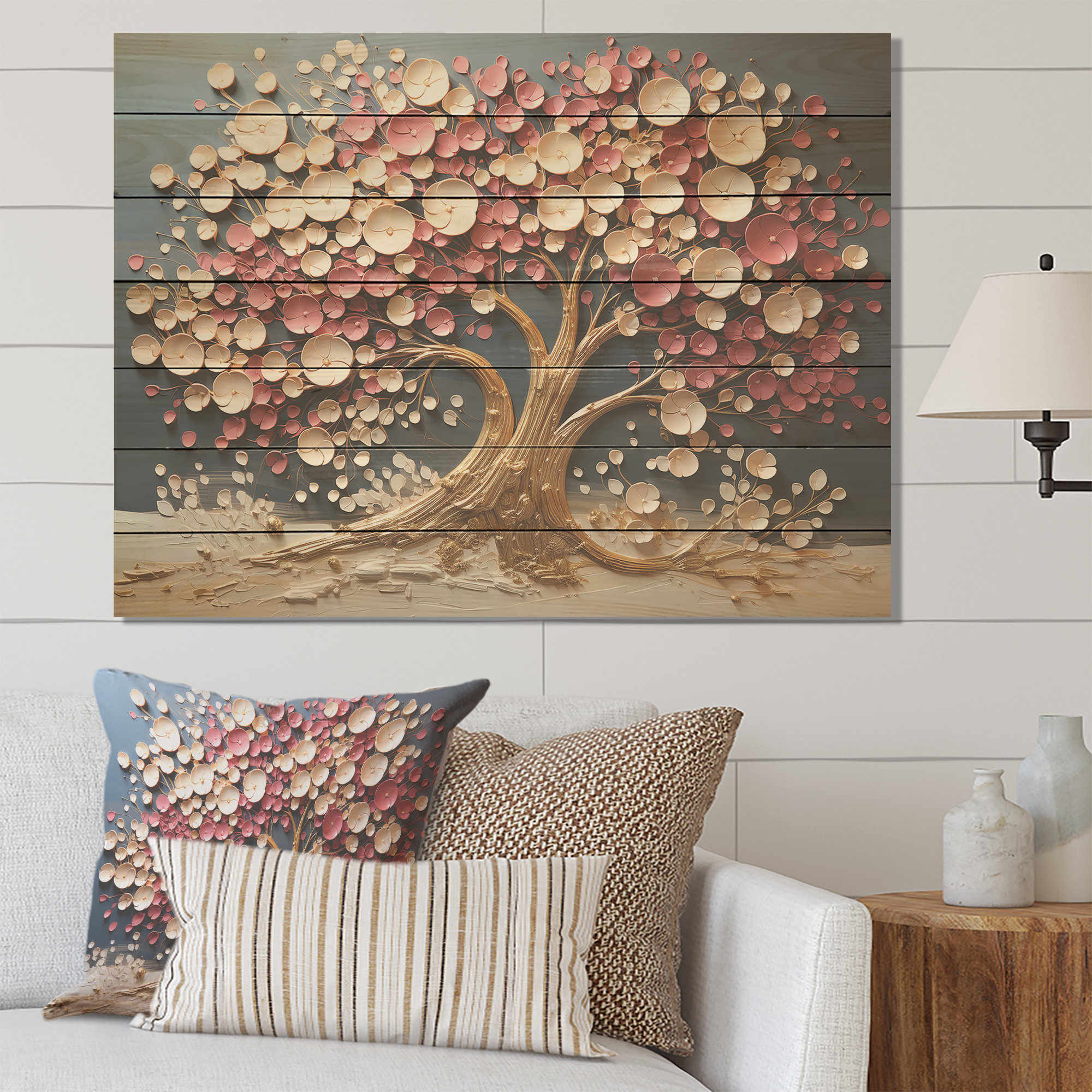 Ophelia & Co. Pink And Gold Orchid Tree Garden Of Branches VI - Tree On ...