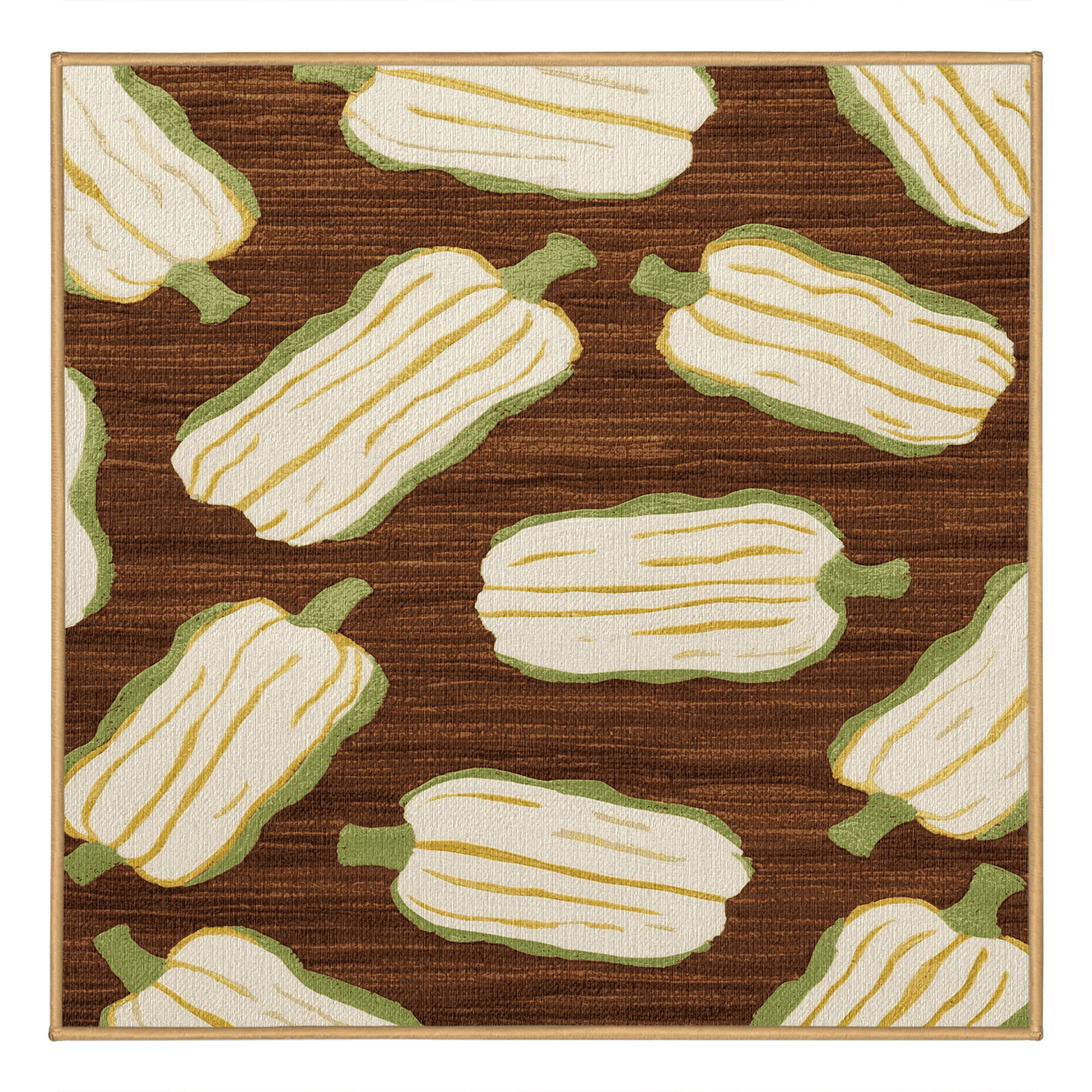Wildon Home® Washable Pattypan Squash Vegetables Area Rug | Wayfair