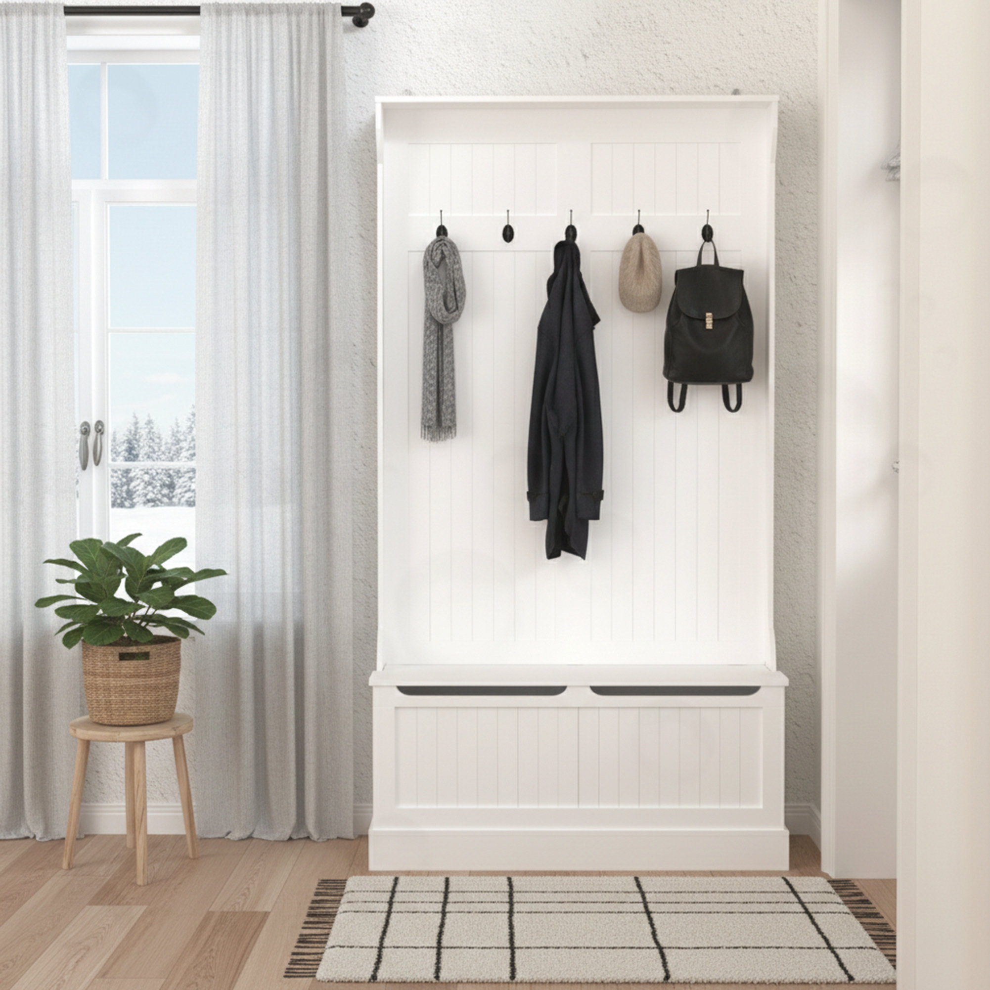 Red Barrel Studio® Hall Tree with Shoe Storage Bench | Wayfair