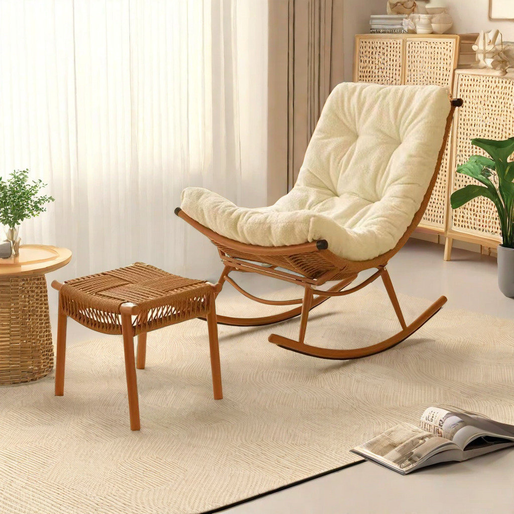 ComfySofa.s Home leisure rattan chair lazy rocking chair | Wayfair