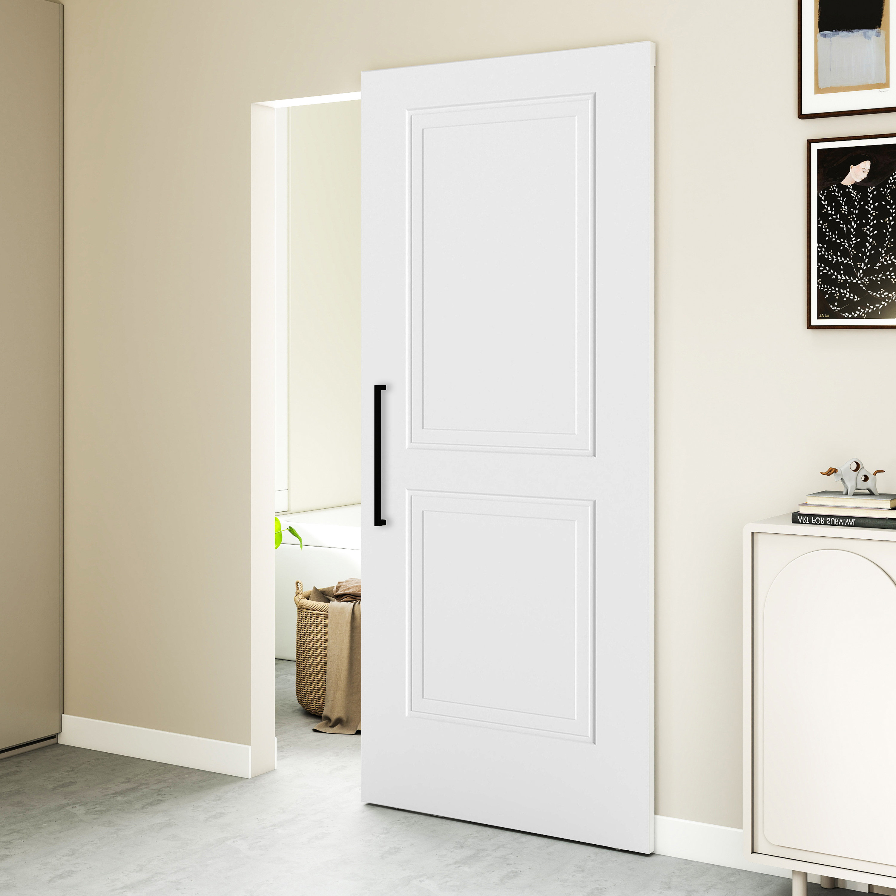 JUBEST Concealed Invisible Magic Sliding Doors With Installation ...
