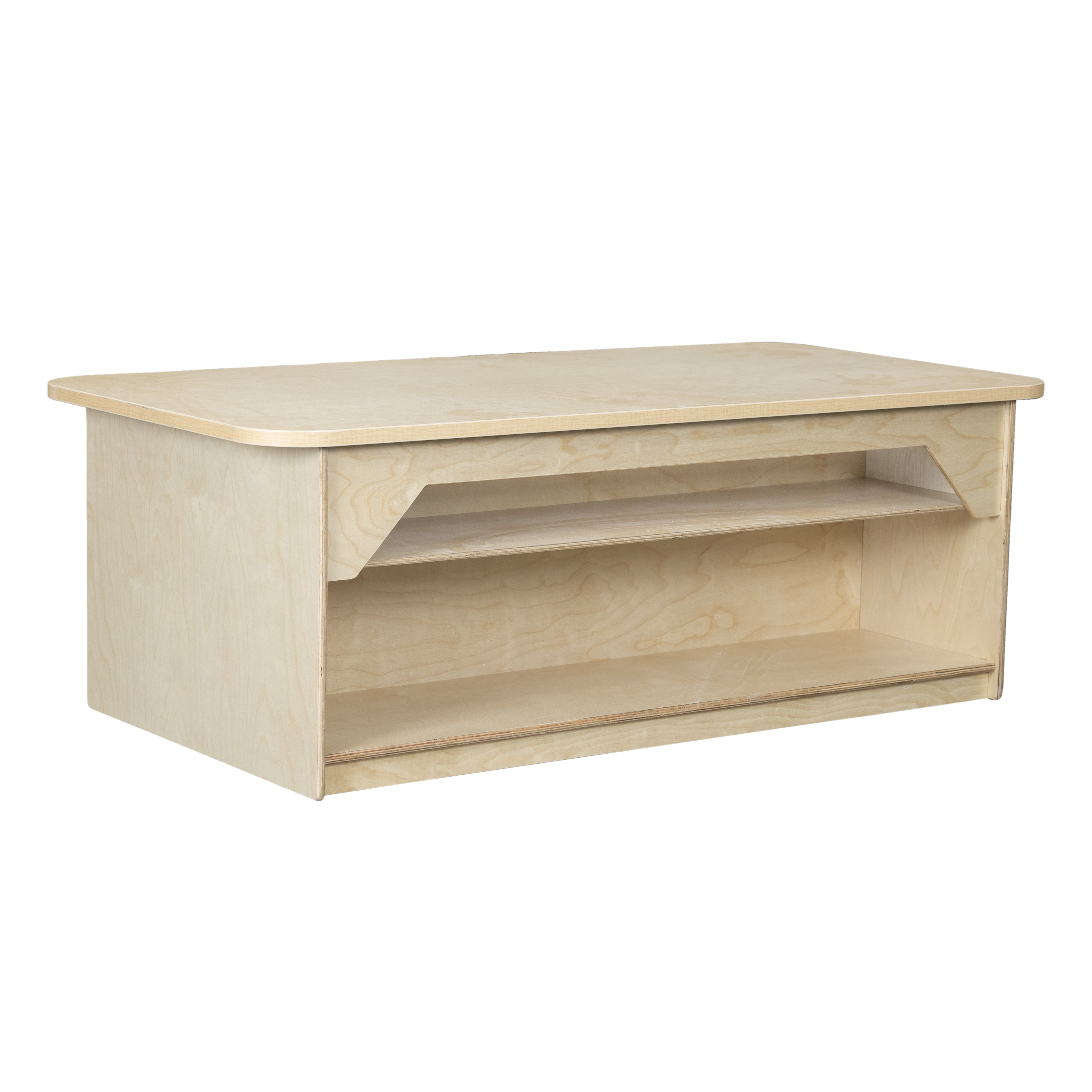 Wood Designs Block Table With Storage | Wayfair