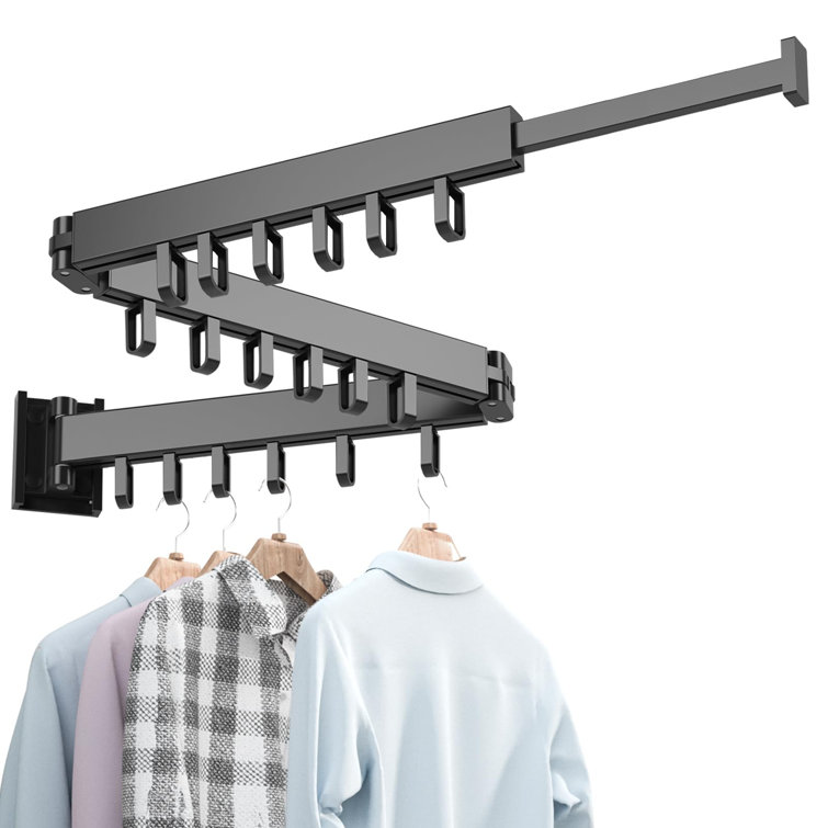 Symple Stuff Adjustable Wall Mounted Clothes Rack | Wayfair.co.uk