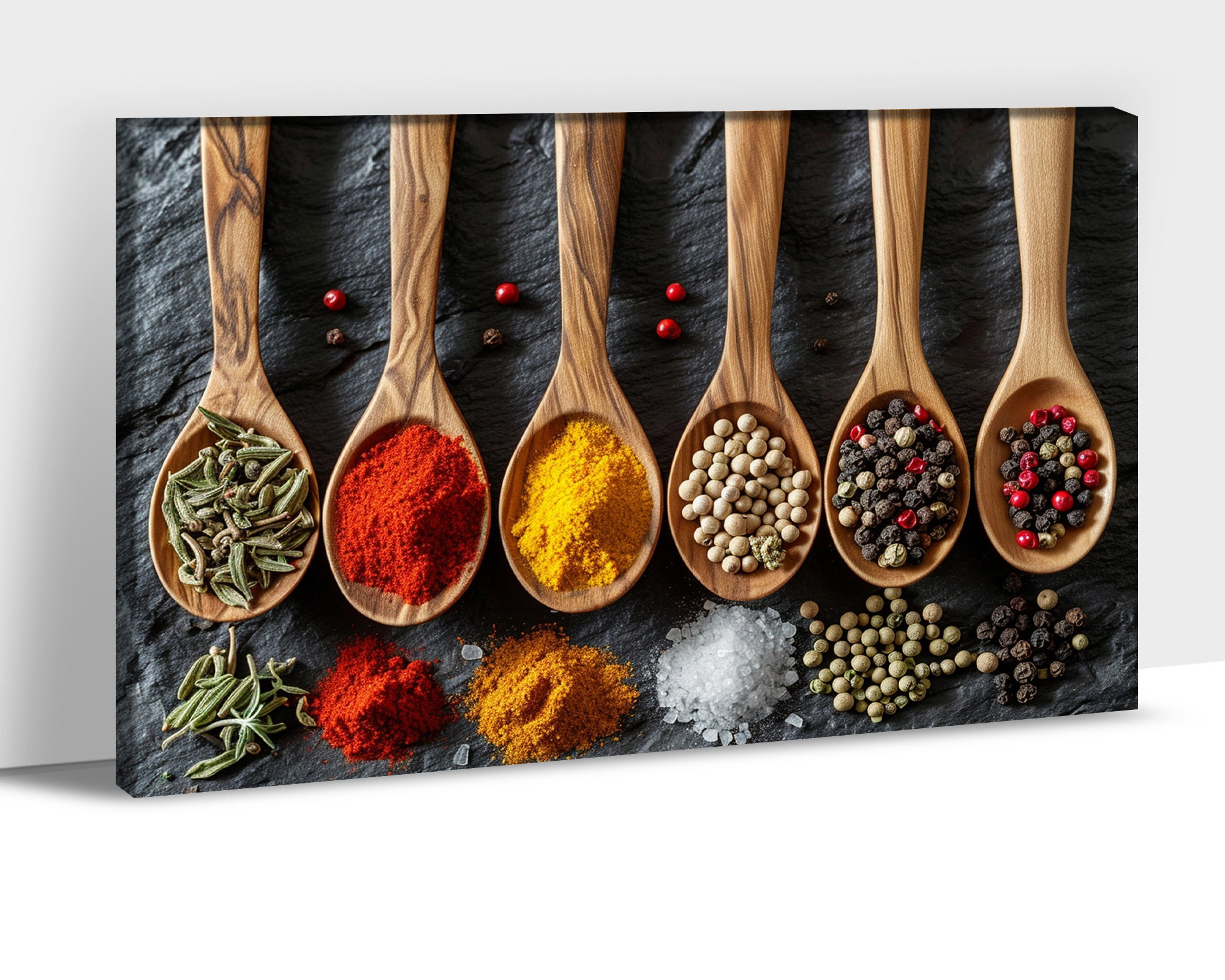 East Urban Home Large Adriany Colorful Spices Food Poster Rustic Still ...
