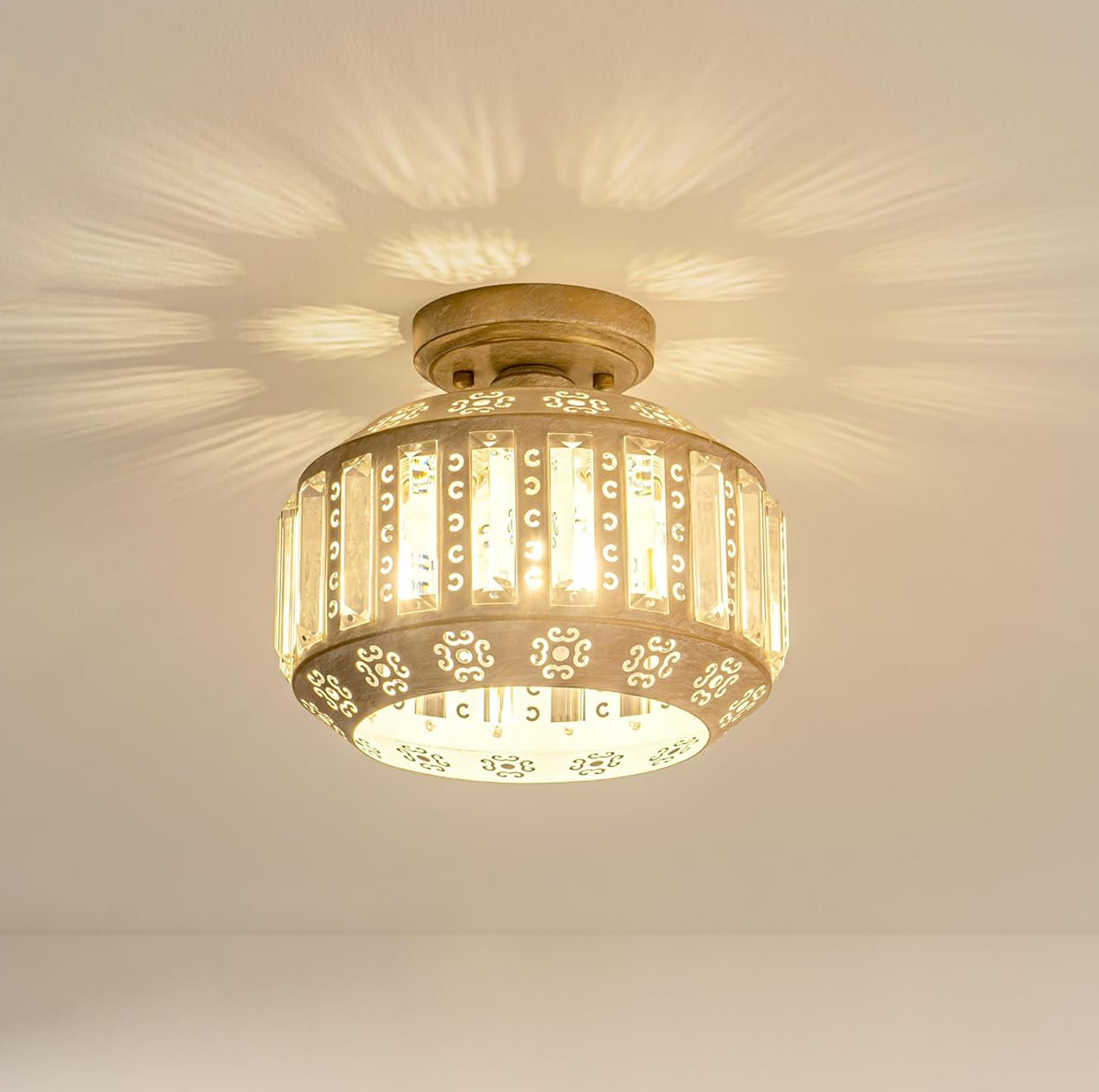 DEARICA Ceiling Light Fixture Farmhouse Vintage Light Fixture Ceiling ...