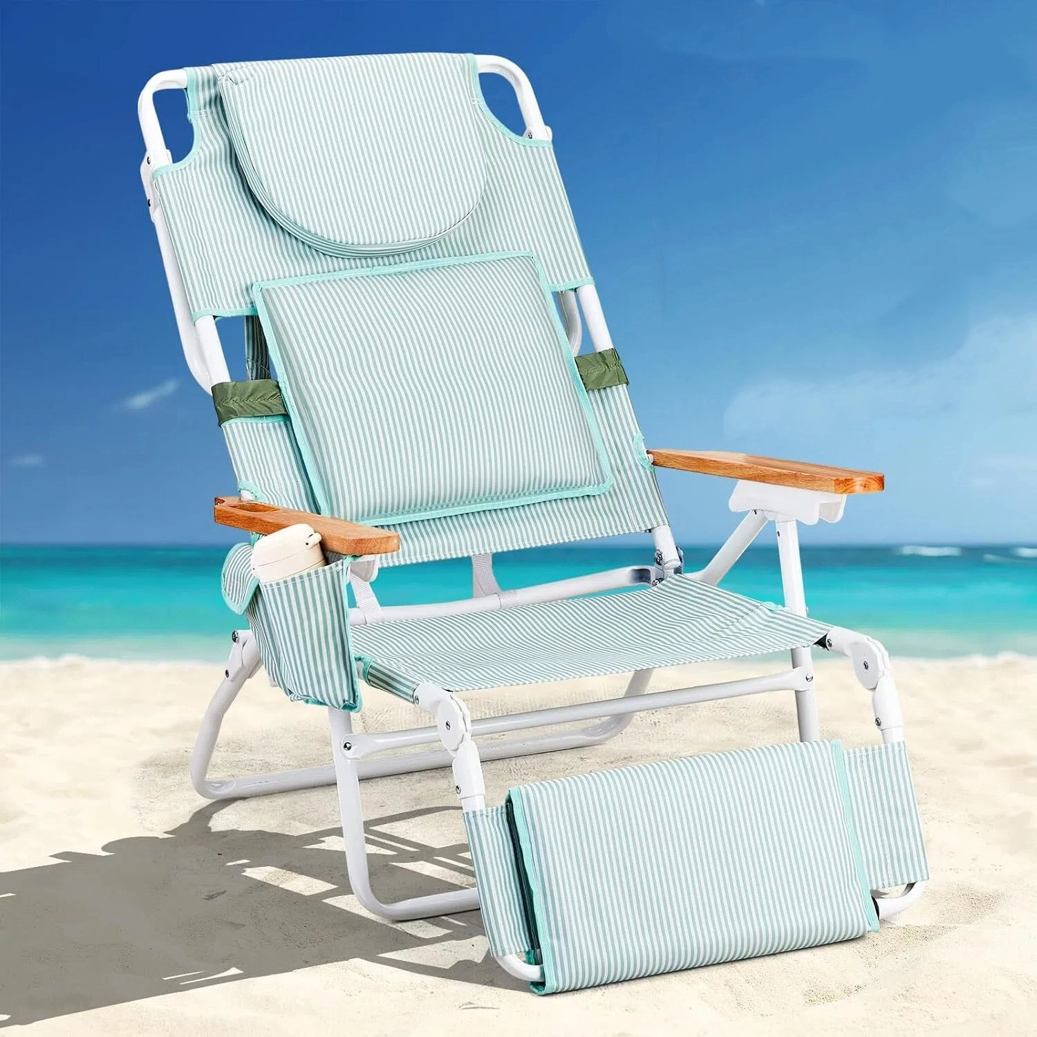 Arlmont & Co. Deluxe 3-in-1 Tanning Beach Chair w/ Face Hole ...