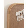 Gracie Oaks Rounded Rectangle Rattan Pinboard | Wayfair