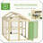 Ophelia & Co. Wooden Chicken Run Coop Combinable Design with Perches ...