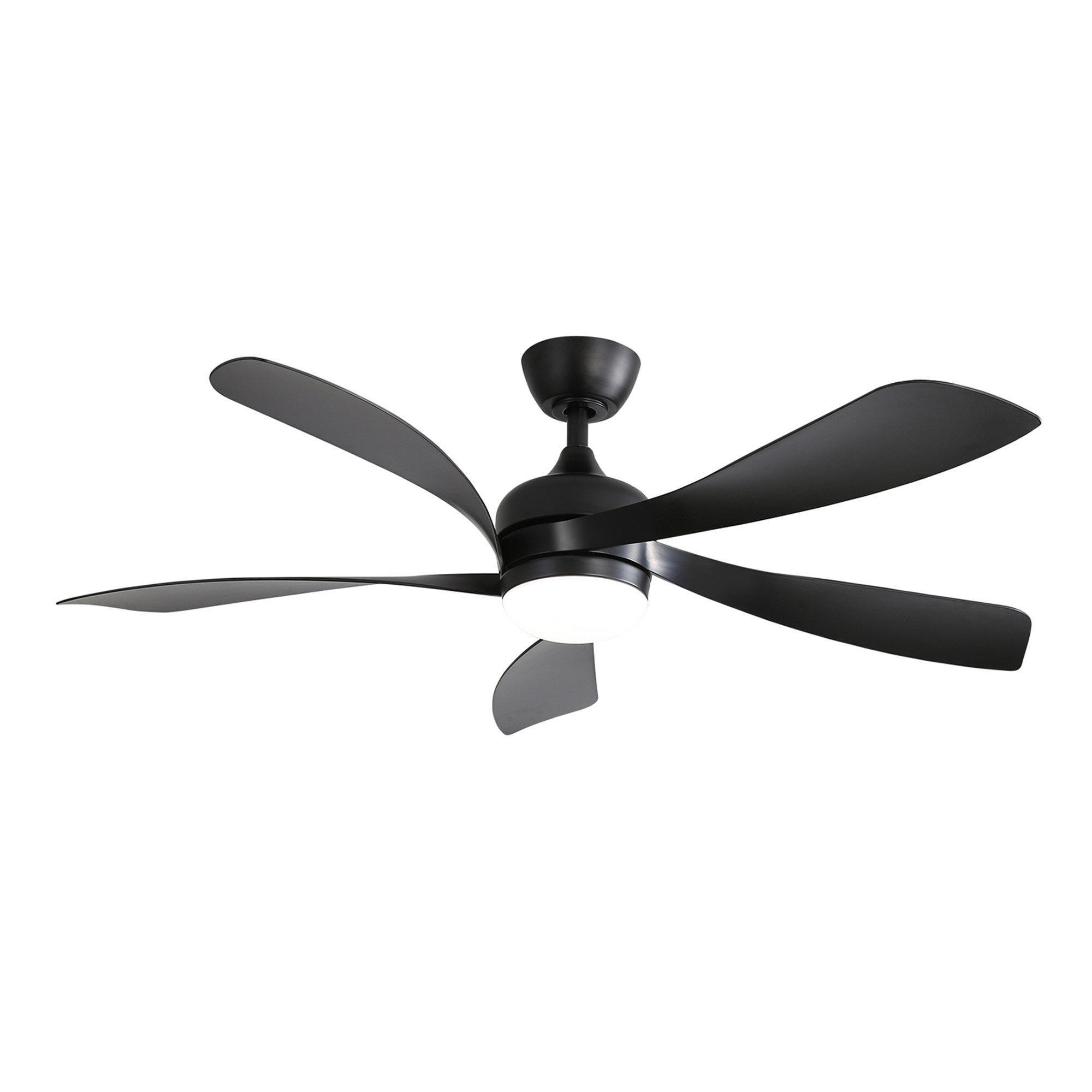 Ivy Bronx 52 Inch Modern Led Ceiling Fan With 3 Color Dimmable 5 ABS ...