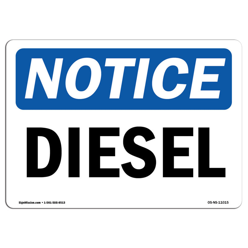 SignMission OSHA Notice - Diesel Sign | Wayfair