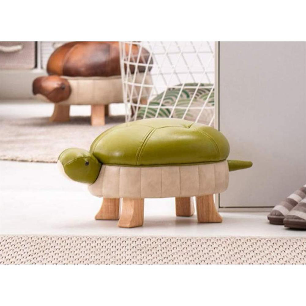 Bayou Breeze Animal Footstool Turtle Upholstered Ottoman Pouf Foot ...