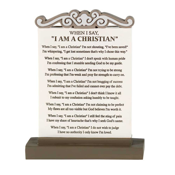 Winston Porter Arboles Tabletop Wedge Decorative Plaque & Reviews | Wayfair