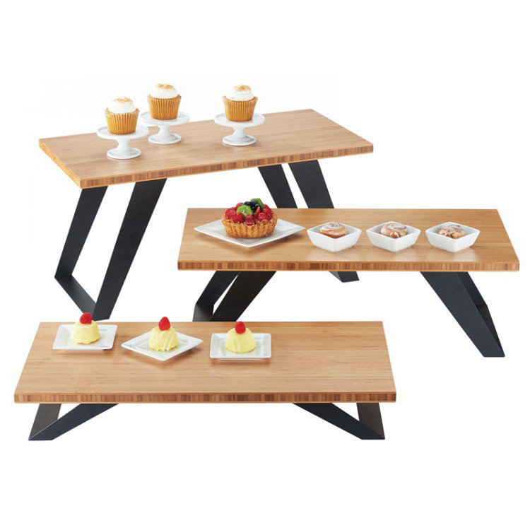 Cal-Mil Bamboo Stair-Step Riser - 24" X 10" X 4" | Wayfair