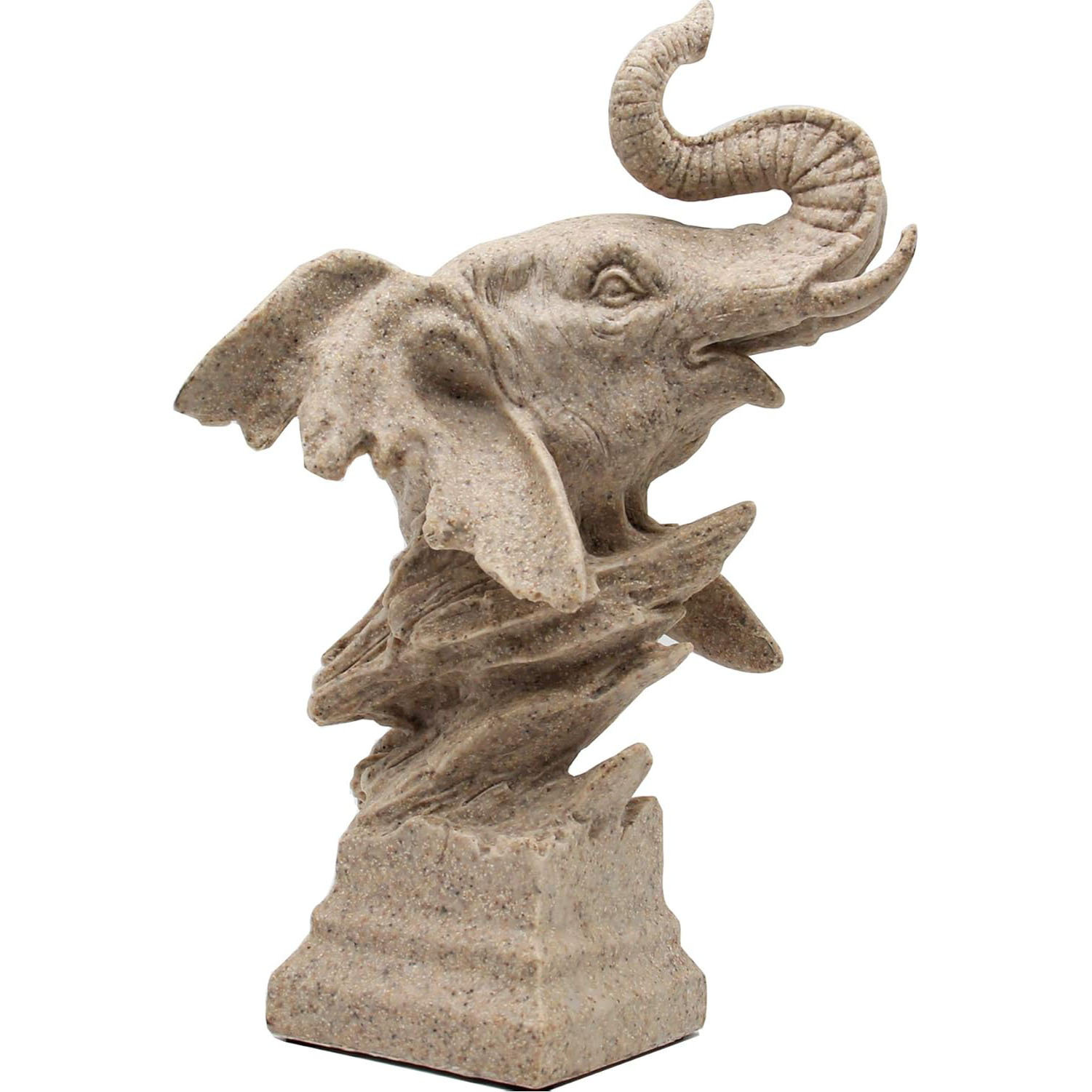 Everly Quinn Sandstone Elephant Statue - Mighty Guardian Of The Earth ...