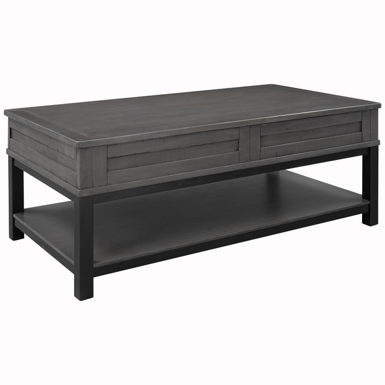 Builddecor Solid Wood Top Coffee Table | Wayfair