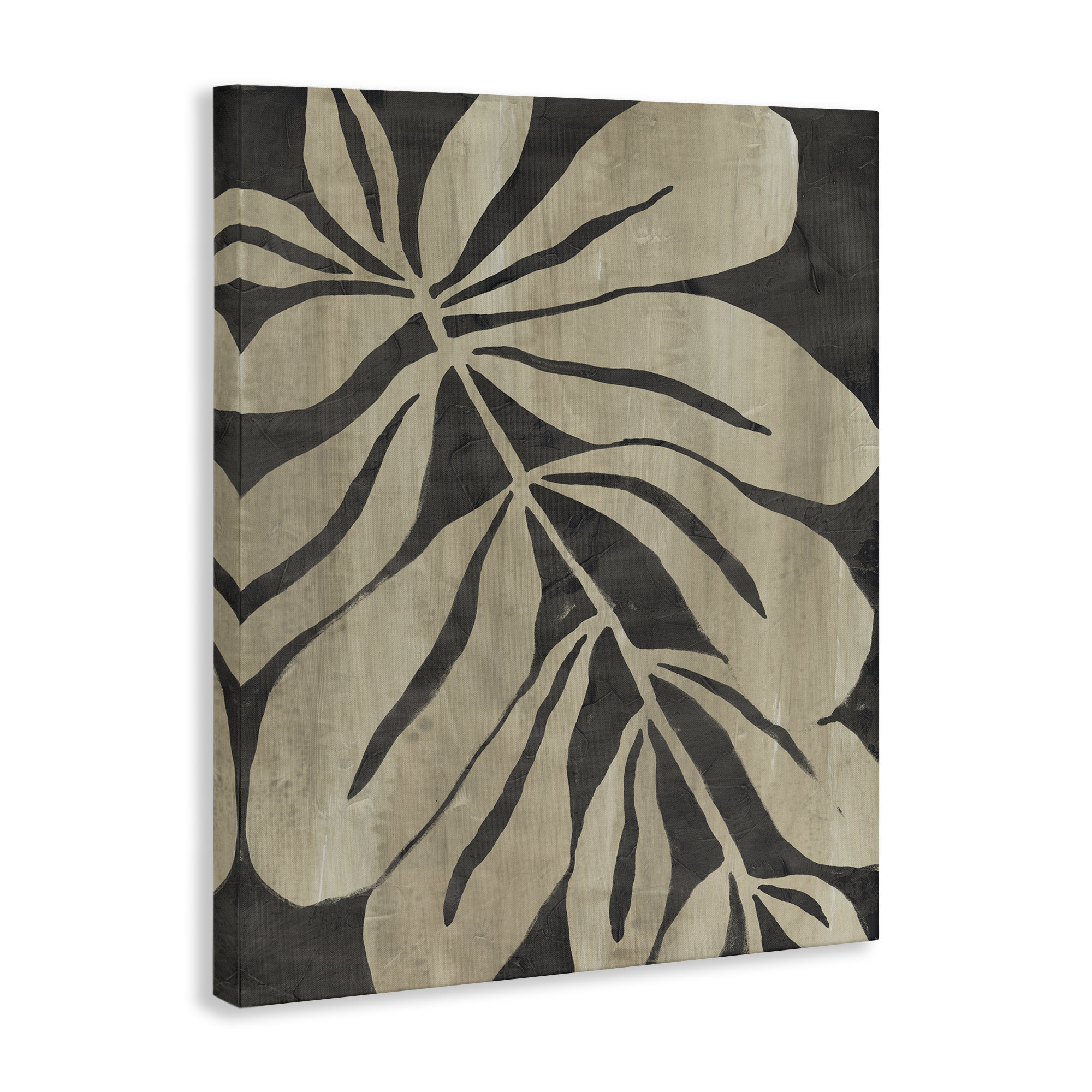 Dakota Fields Rustic Leaf Shape Canvas, design by June Erica Vess | Wayfair