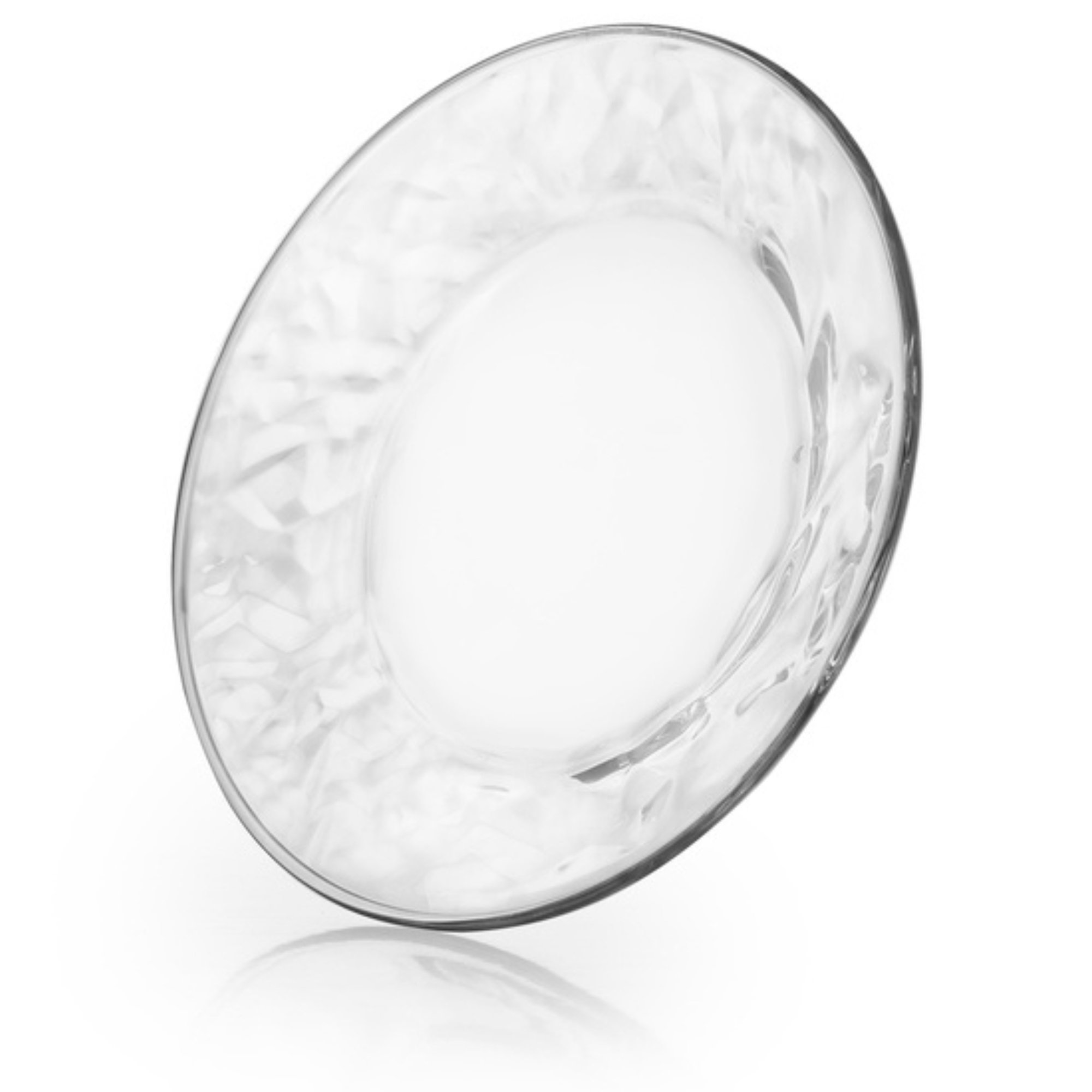 Orren Ellis Duchess Set/4 Glass Dinner Plates | Wayfair